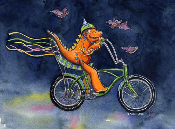 Flying Bike – Casey Girard Illustration